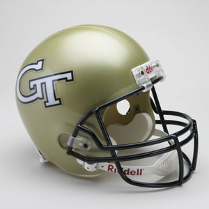 Georgia Tech Full Size Replica Riddell Helmet Autograph